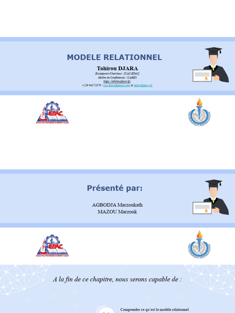 Modèle Relationnel: Concepts et Intégrité | PDF | Modèle relationnel | Données