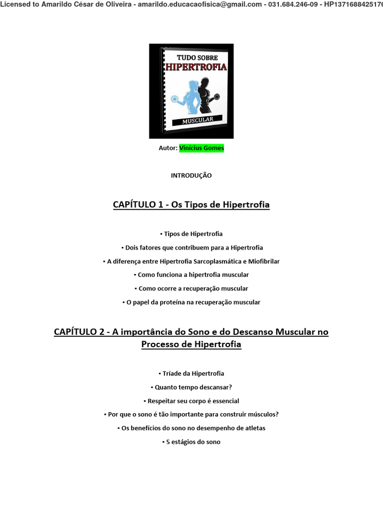 Hipertrofia Muscular: Guia Completo | PDF | Músculo | Hipertrofia muscular