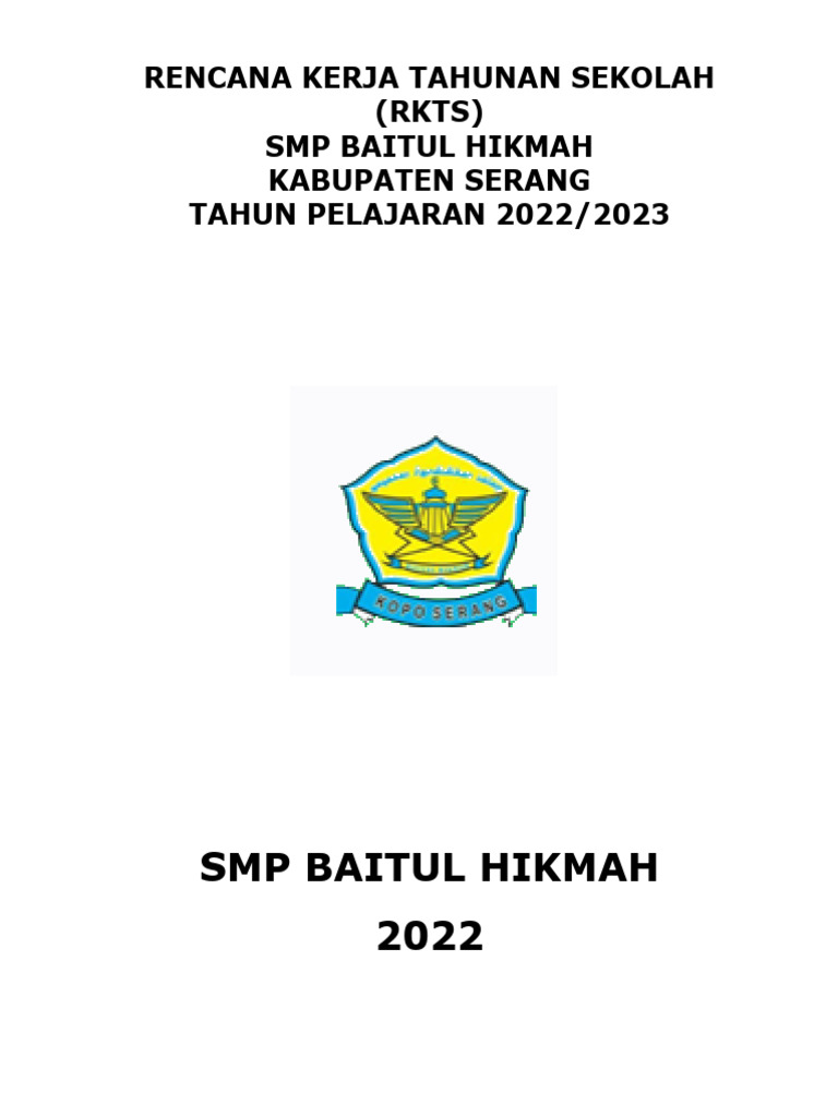 RKS RKT RKTS Baitul Hikmah | PDF