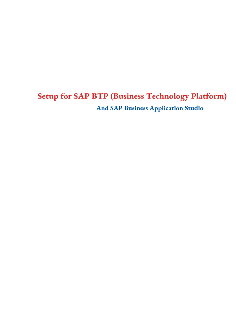 SAP CPI With BTP 1714556975 | PDF | Business Software | Software ...