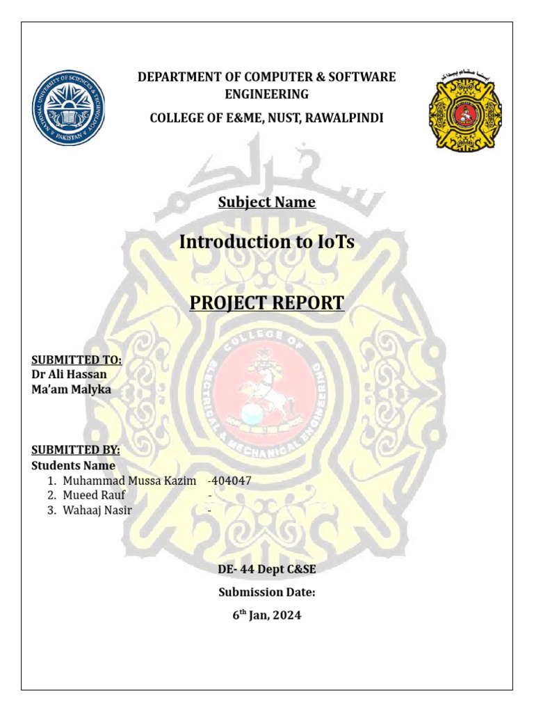 IoT Project Report | Download Free PDF | Relay | Access Control