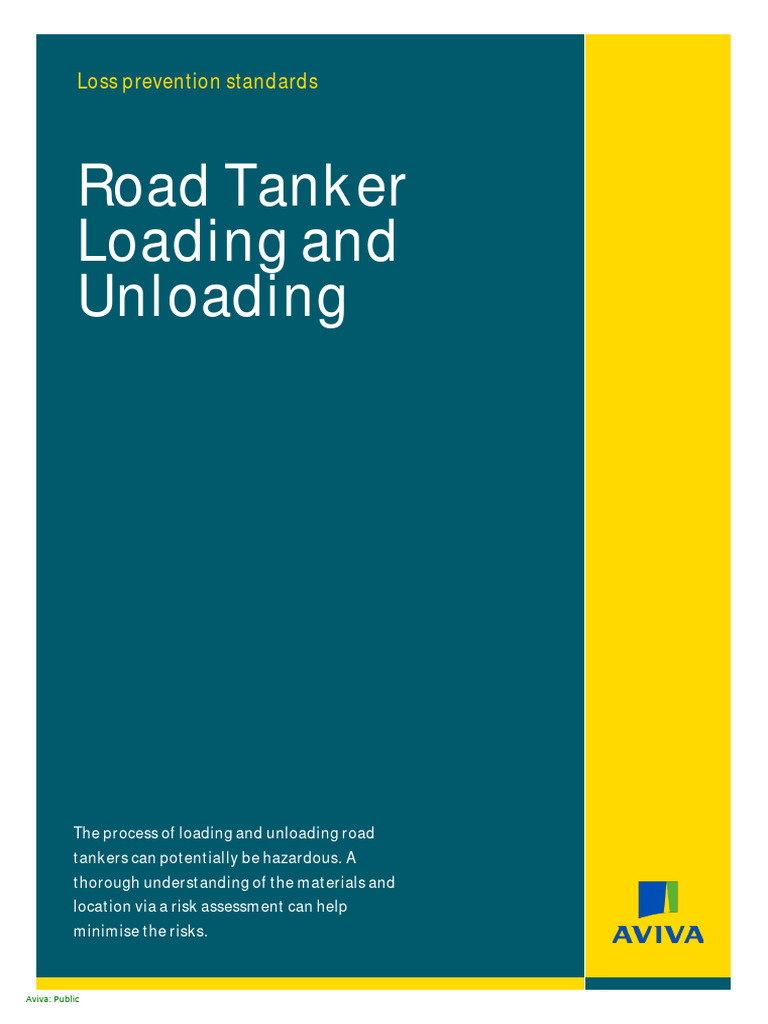 Aviva Road Tanker Loading and Unloading Lps | PDF | Road | Oil Tanker