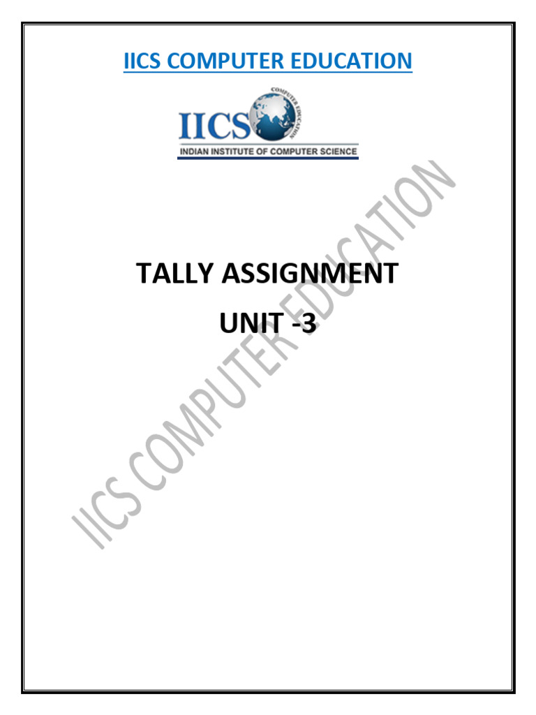 UNIT 3 ASSIGNMENTS - Jciakr8v674owggtsnrr | PDF | Value Added Tax