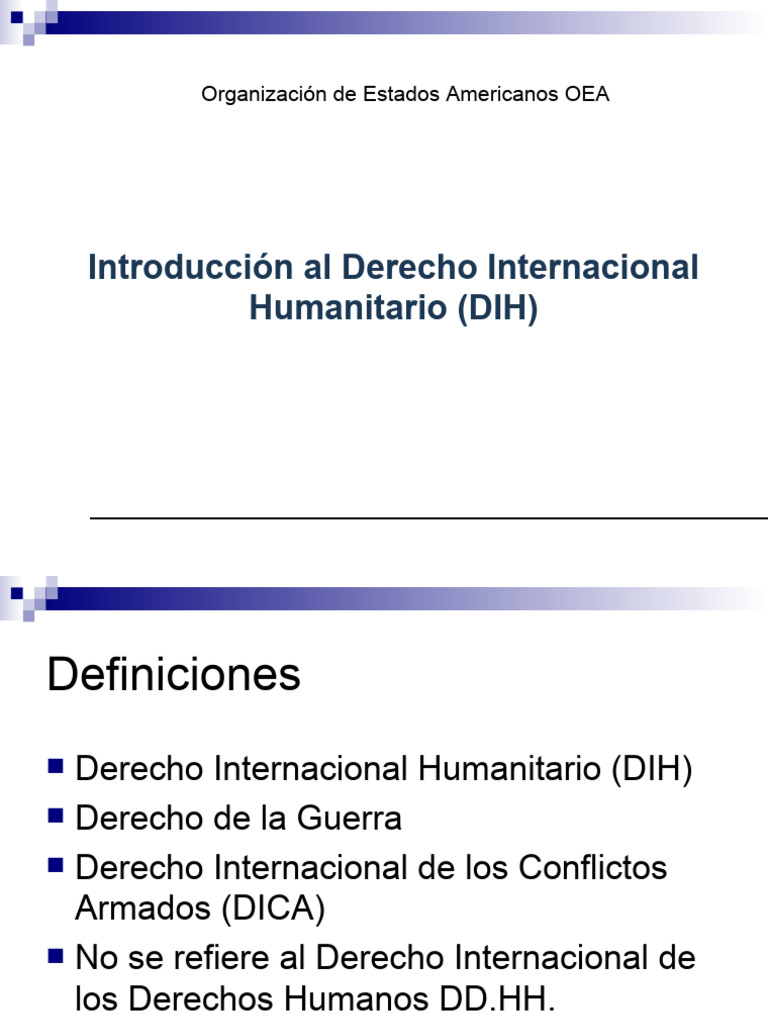 Introducción Al Derecho Internacional Humanitario | PDF | Ley ...