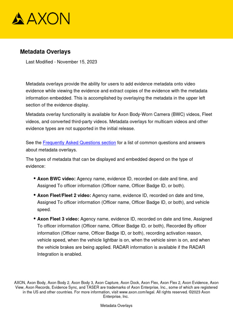 Metadata Overlays | PDF | Metadata | Computing