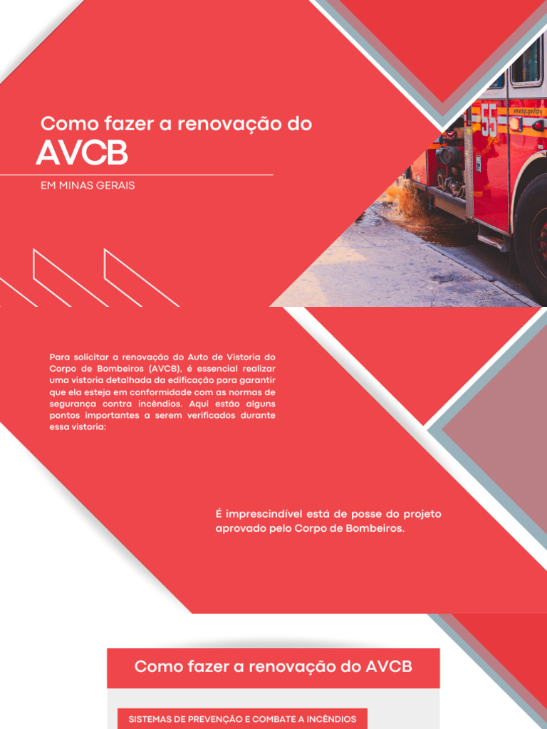 Renovação do AVCB em Minas Gerais | PDF | Iluminação pública