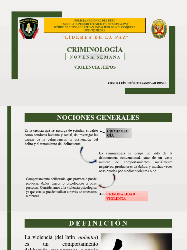 MAP Semana 9 Criminalidad Violenta | PDF | Violencia | Violación