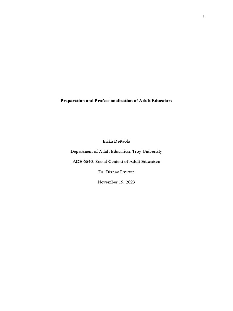 Creative Experience - Sections 1 2 | PDF | Adult Education | Learning