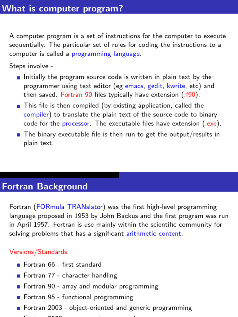 Fortran Lecture 5 Pdf Parameter Computer Programming Programming 