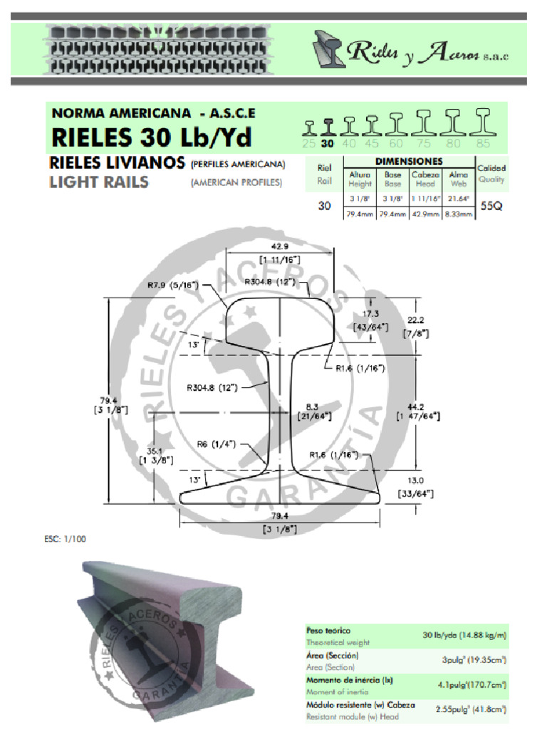 Riel ES 30 Lb-Yd | PDF
