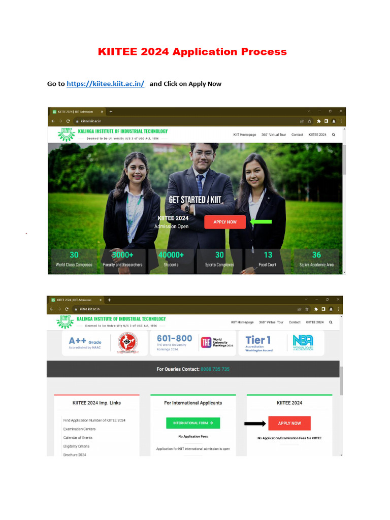 KIITEE 2024 Application Guide | PDF
