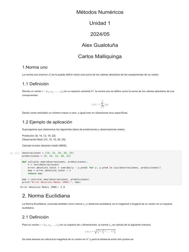 Consulta | PDF | Norma (Matemáticas) | Vector Euclidiano