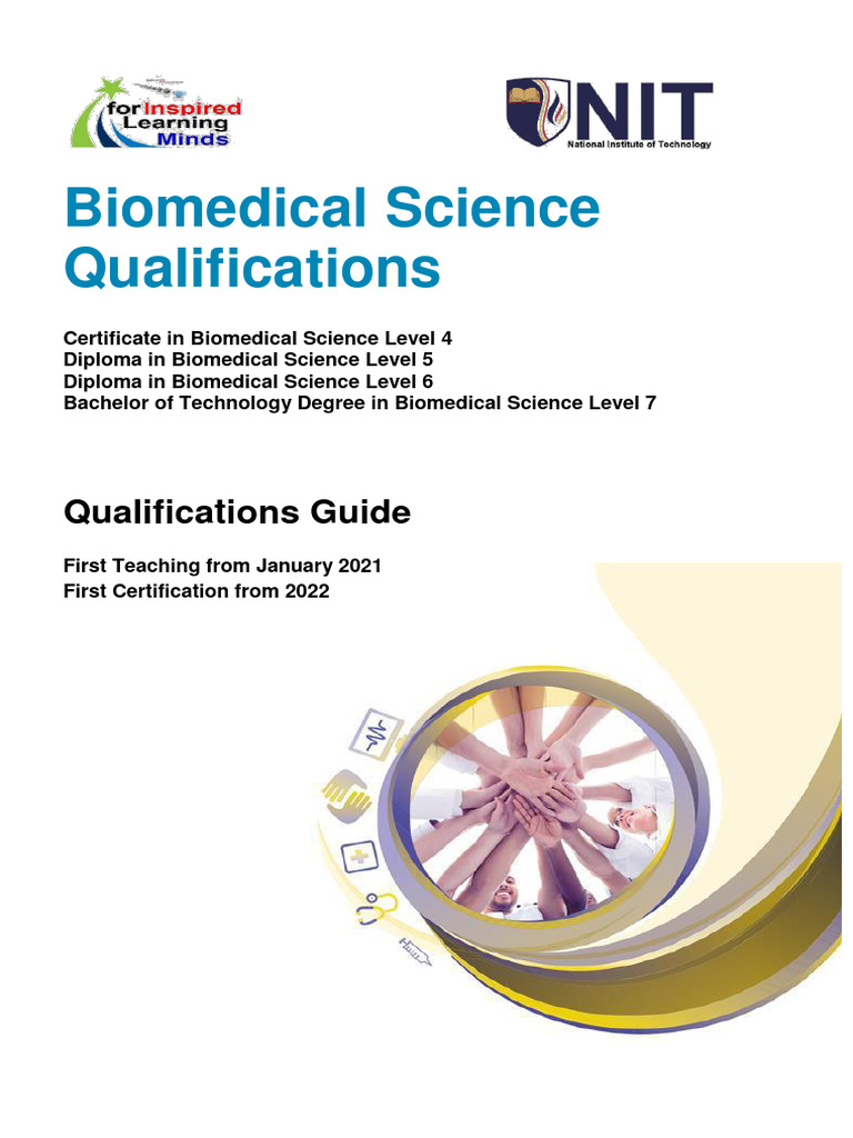 Brochure For Biomedical Sciences Qualifications | PDF | Diploma | Bachelor's Degree