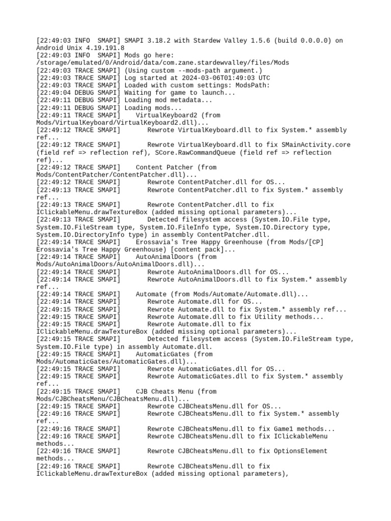 SMAPI999 | PDF | File System | Constructor (Object Oriented Programming)