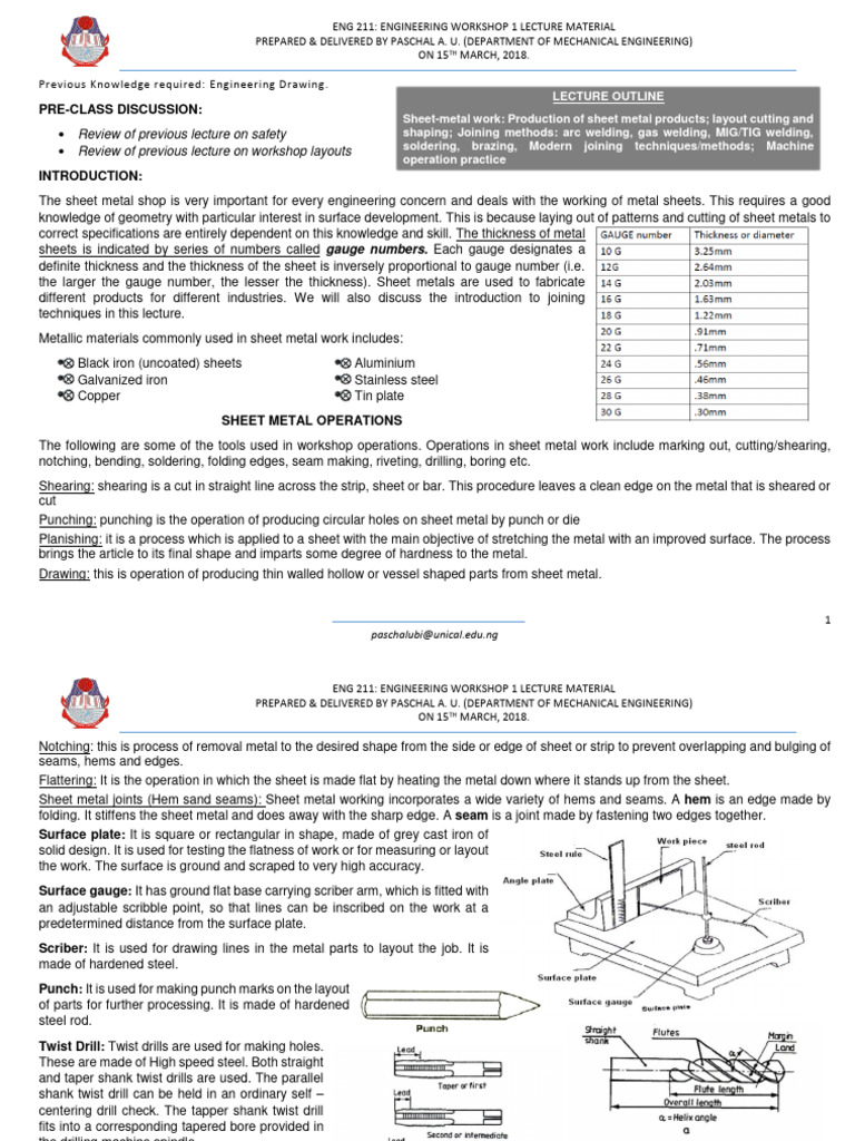Engineering Workshop Basics | PDF | Welding | Construction