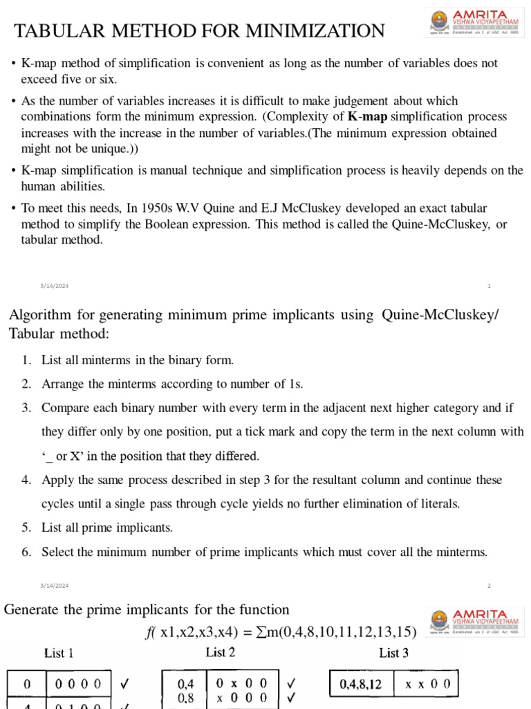 23EAC112 - Tabular Method | PDF | Theory Of Computation | Theoretical Computer Science