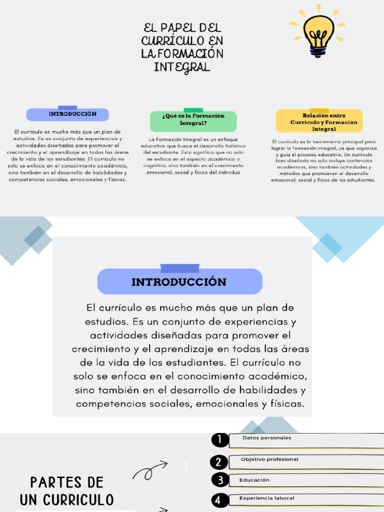 Presentación Formacion Integral | PDF