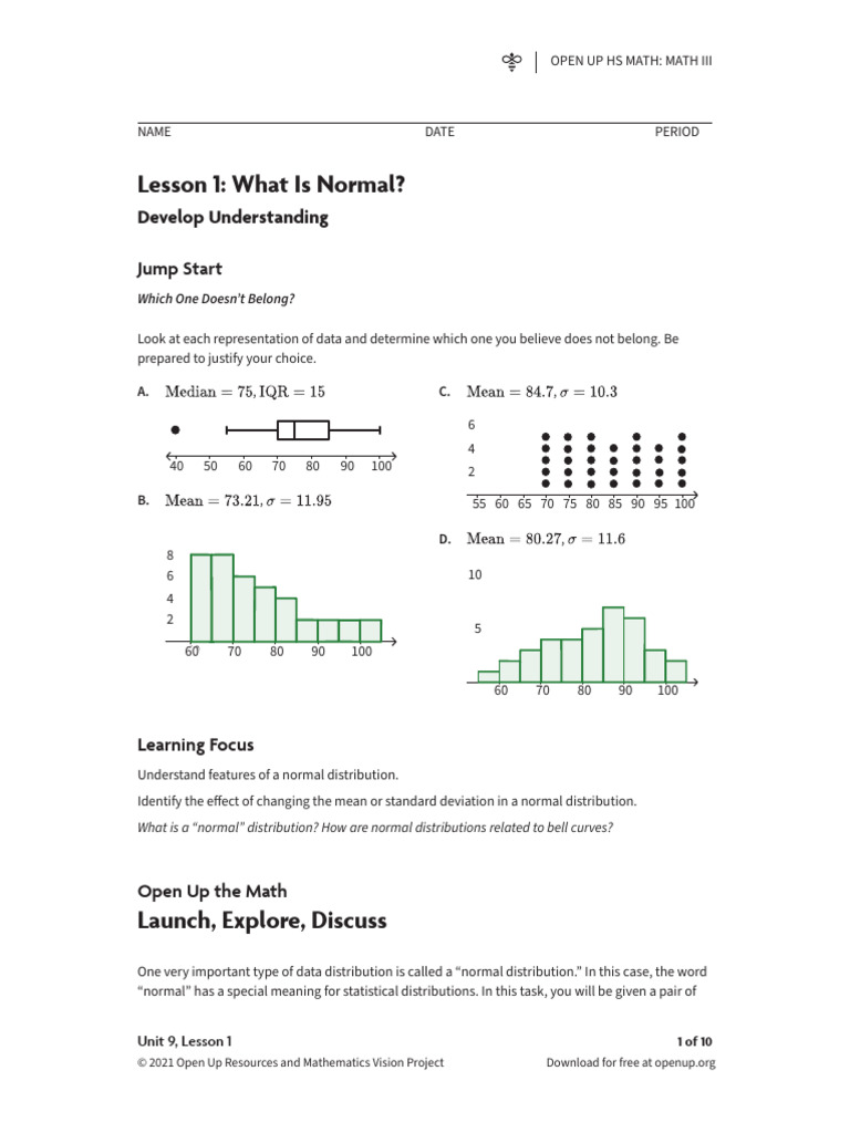 AISC MATH HW Integrated - Math - 3.unit - 9-Printable - Lessons | PDF ...