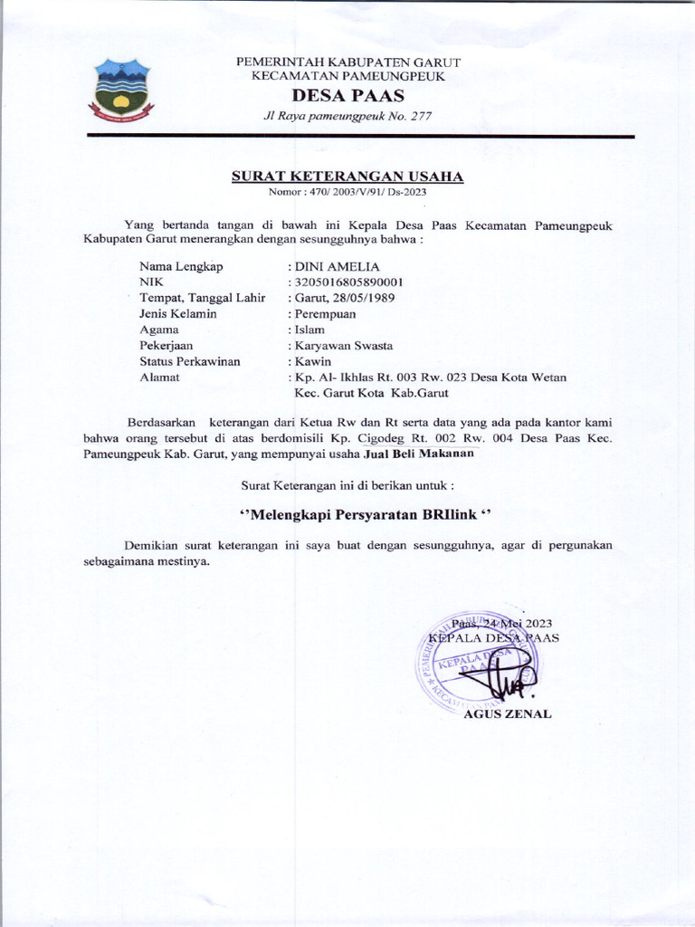 Contoh Sku | PDF