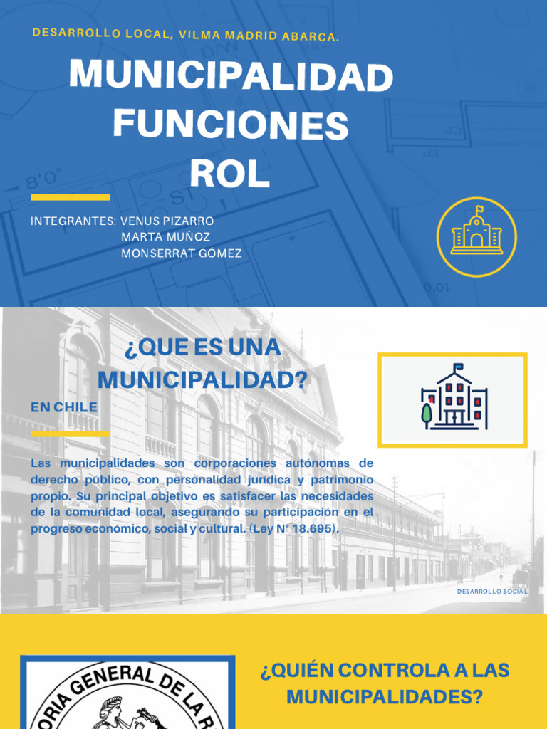 Funciones y Financiamiento de Municipalidades en Chile | PDF | Gobierno ...