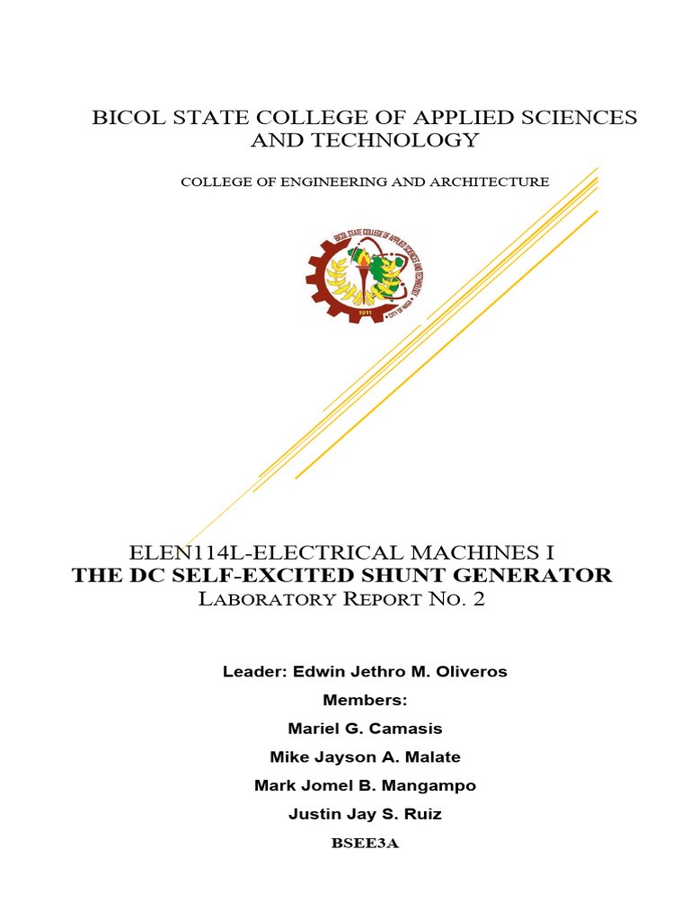 Laboratory Experiment 2 - Mangampo | PDF | Electric Motor | Electric Generator