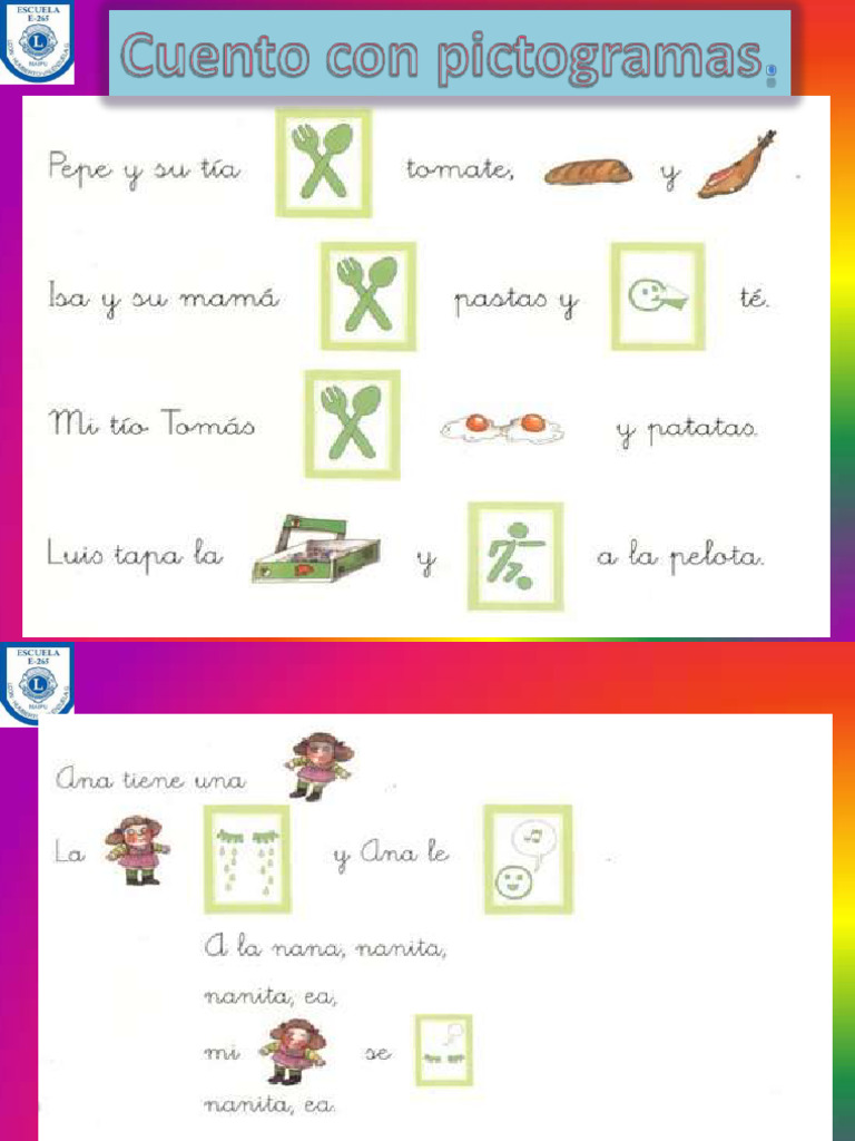 Cuentos Con Pictogramas Parte 2 | PDF