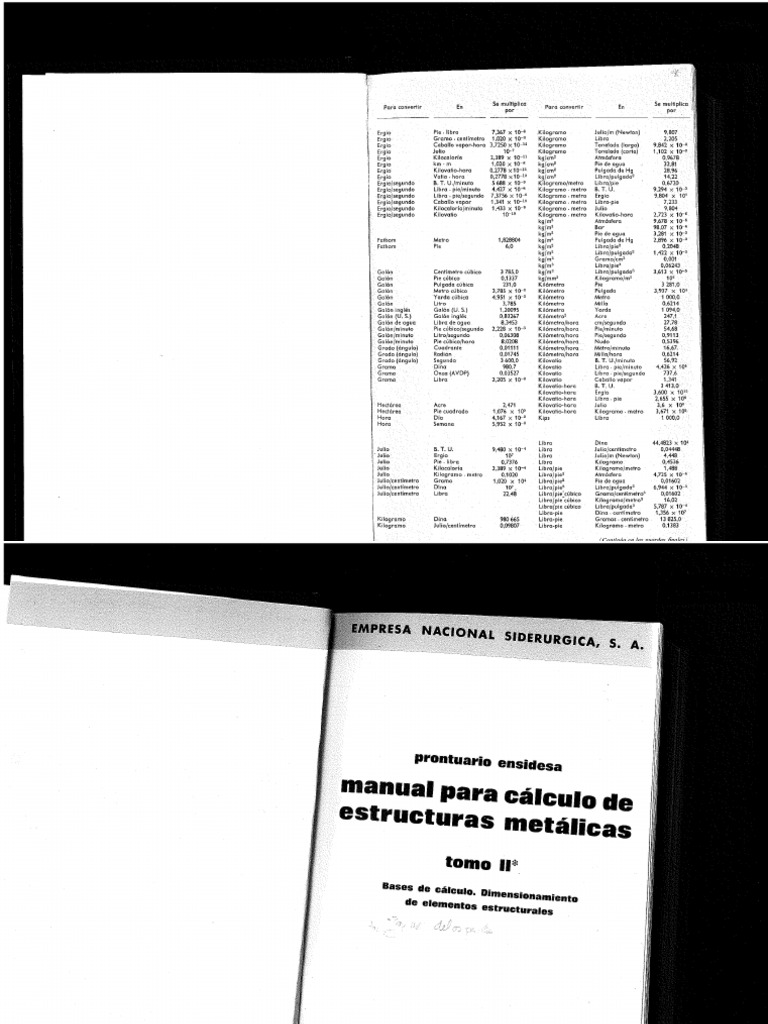 PRONTUARIO ENSIDESA - manual para calculo de estructuras metalicas tomo 2 | PDF