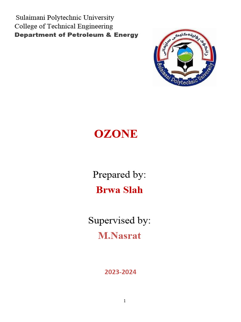 Brwa | PDF | Ozone Depletion | Chlorofluorocarbon