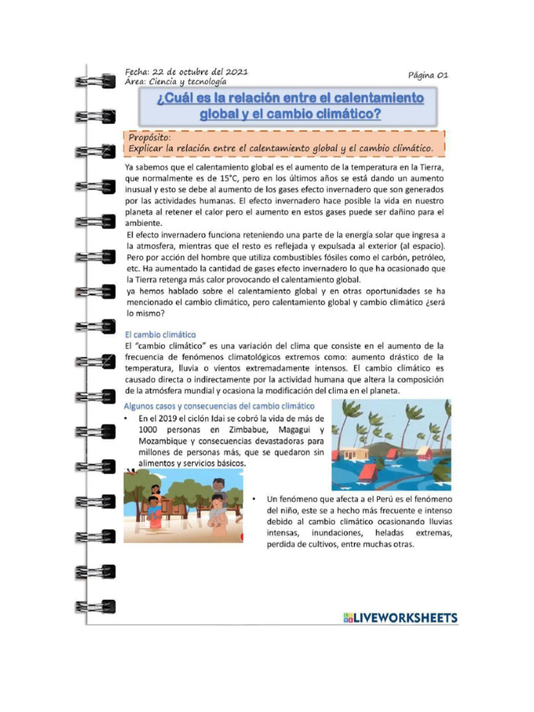 Lectura Medio Ambiente | PDF