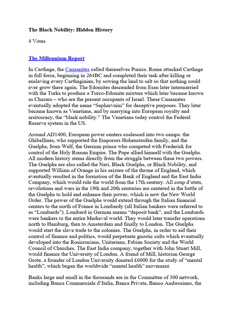 The Black Nobility | PDF
