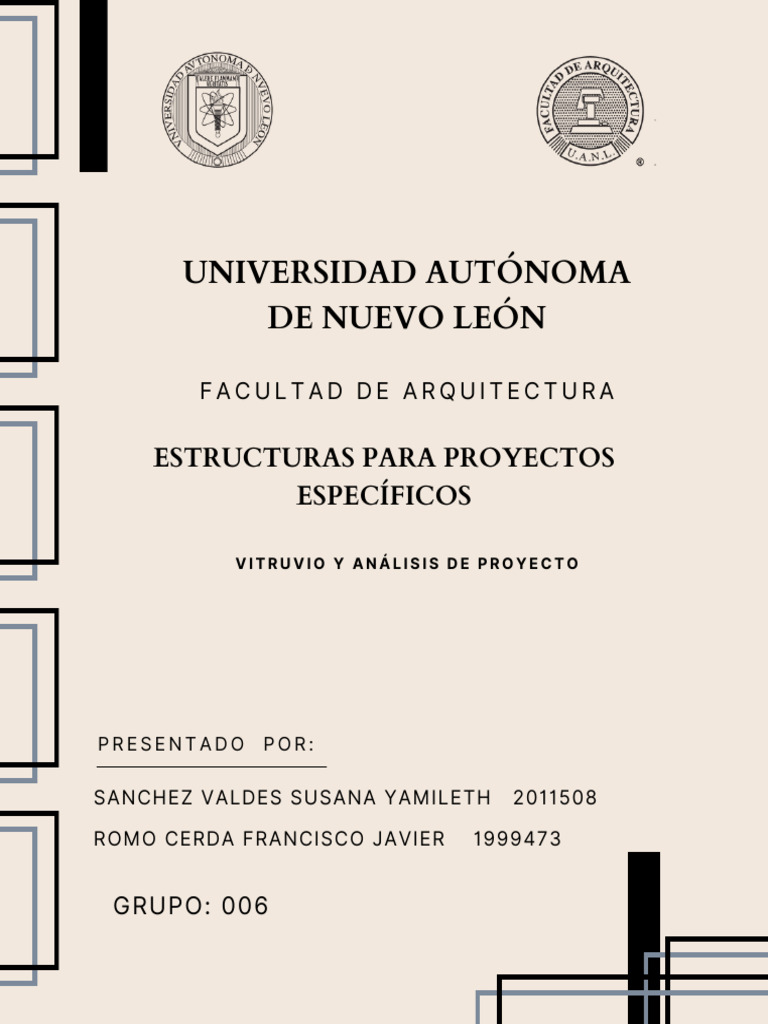 Triada de Vitruvio | PDF