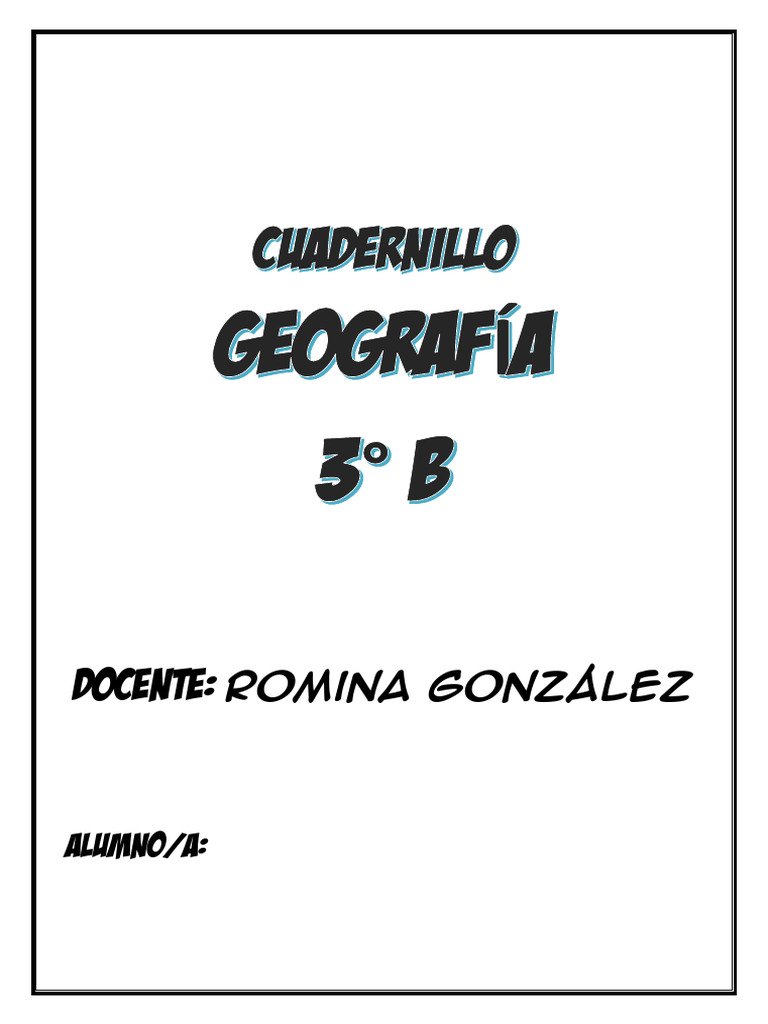 GEOGRAFÍA 3RO B | PDF