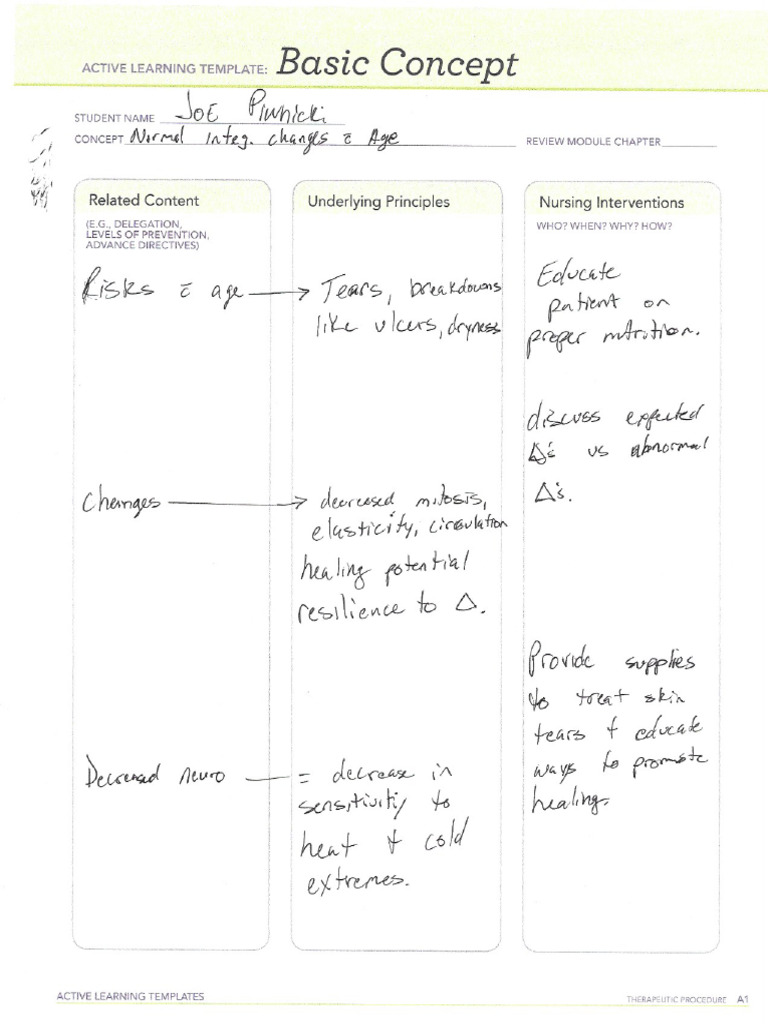 Basic Concept - Normal Intergumentary Changes With Aging | PDF