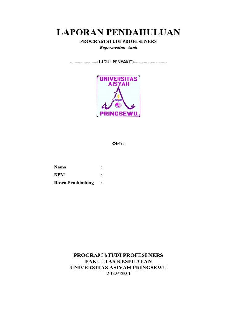 LAPORAN Ners Anak | PDF