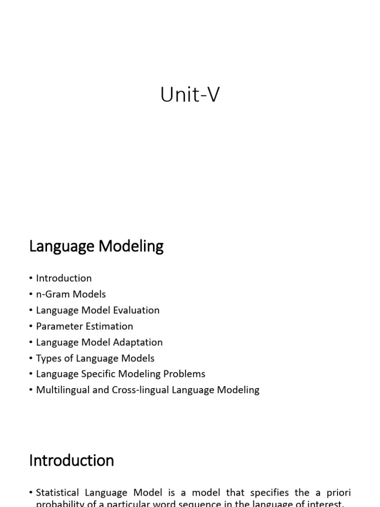 NLP Unit-V | PDF | Bayesian Inference | Probability Theory NLP Unit-V | PDF | Bayesian Inference | Probability Theory