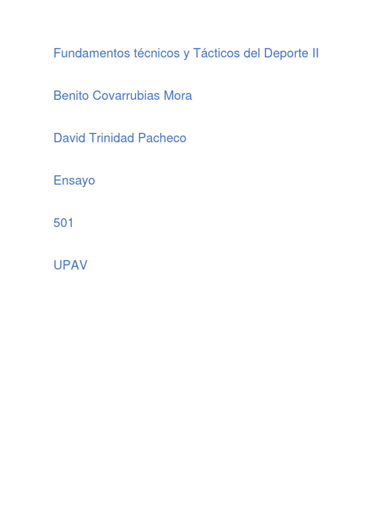 Fundamentos Técnicos y Tácticos Del Deporte II-David | PDF | Aprendizaje | Conceptos psicologicos