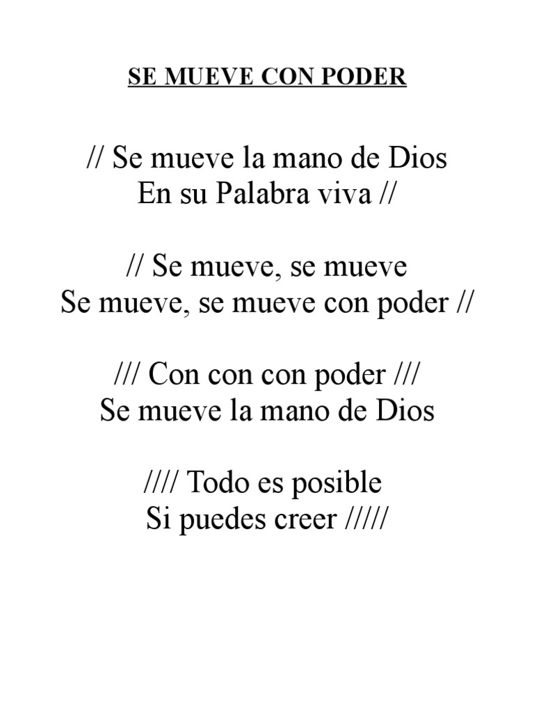 Se Mueve Con Poder | PDF