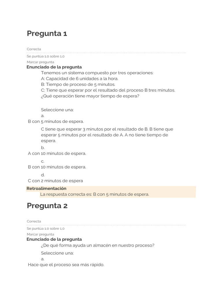 Pregunta 1: Enunciado de La Pregunta | PDF | Producto (Negocio) | Realimentación