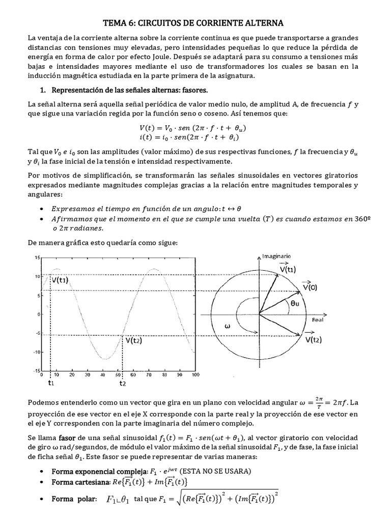 Circuitos de Corriente Alterna: Impedancia y Potencia | PDF | Energia ...