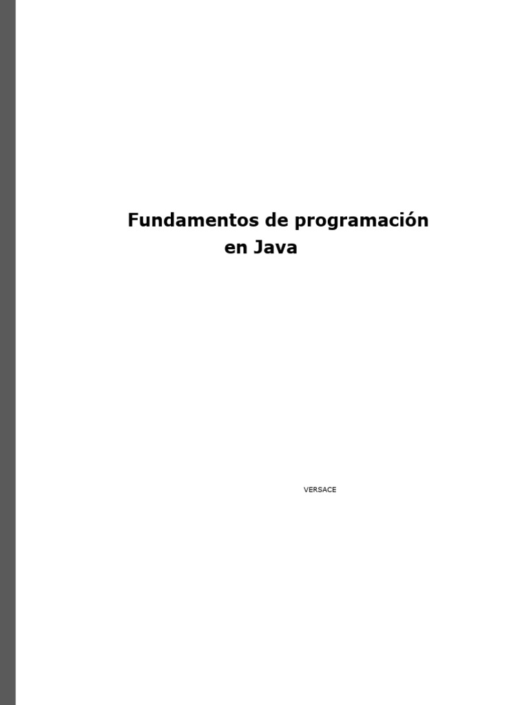 Fundamentos De Programcion En Java Unlocked Pdf Java Lenguaje De 2185