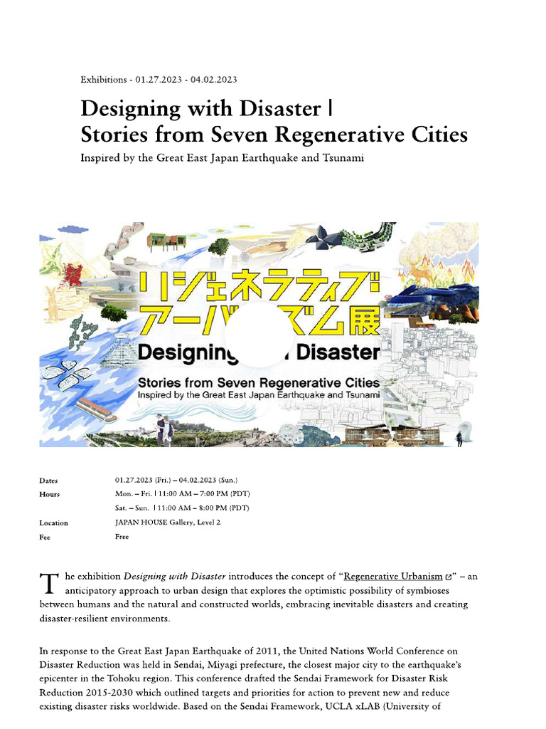 Designing With Disaster | PDF