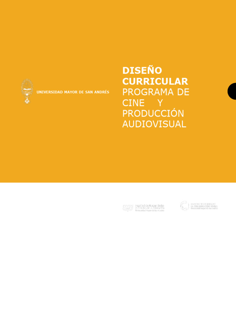 Diseño Curricular Cine UMSA 2023 | PDF | Plan de estudios | Bolivia