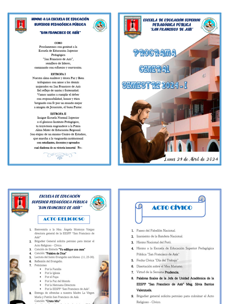 programa V CICLO (2) | PDF | Francisco de Asís