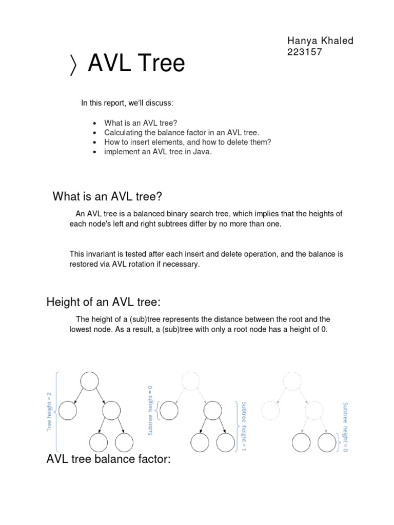 AVL Tree | PDF