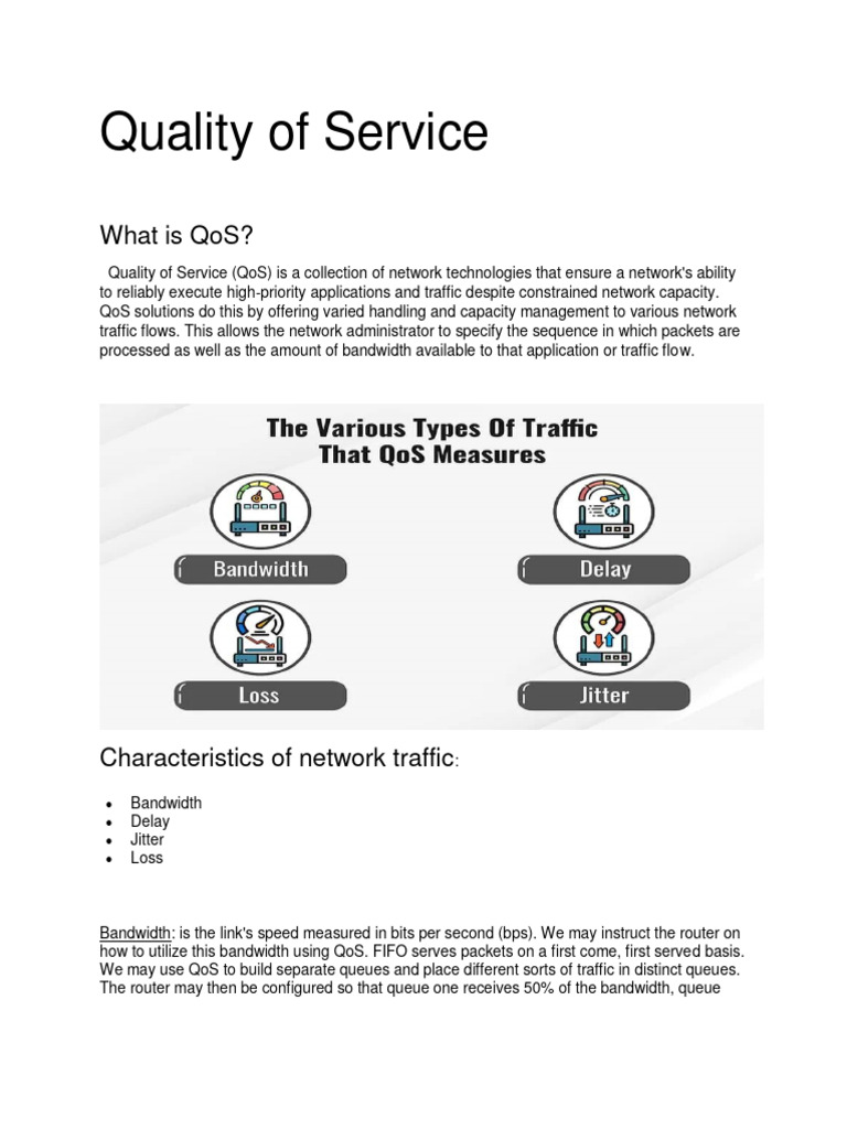 Report 4 QOS | PDF | Quality Of Service | Computer Network