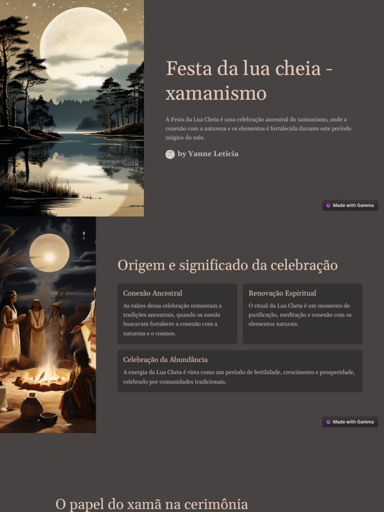 Festa Da Lua Cheia Xamanismo | PDF | Xamanismo