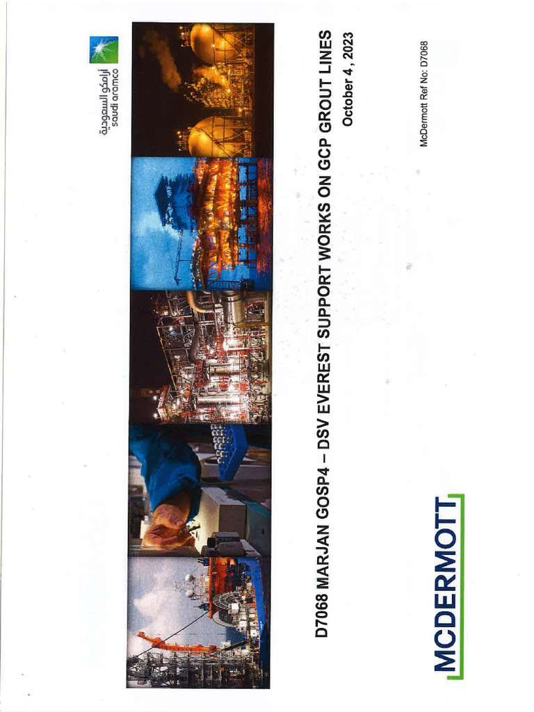 12 Oct. PLATEFORM JACKET GROUT LINE REPAIR - WITH SLEPNIR | PDF
