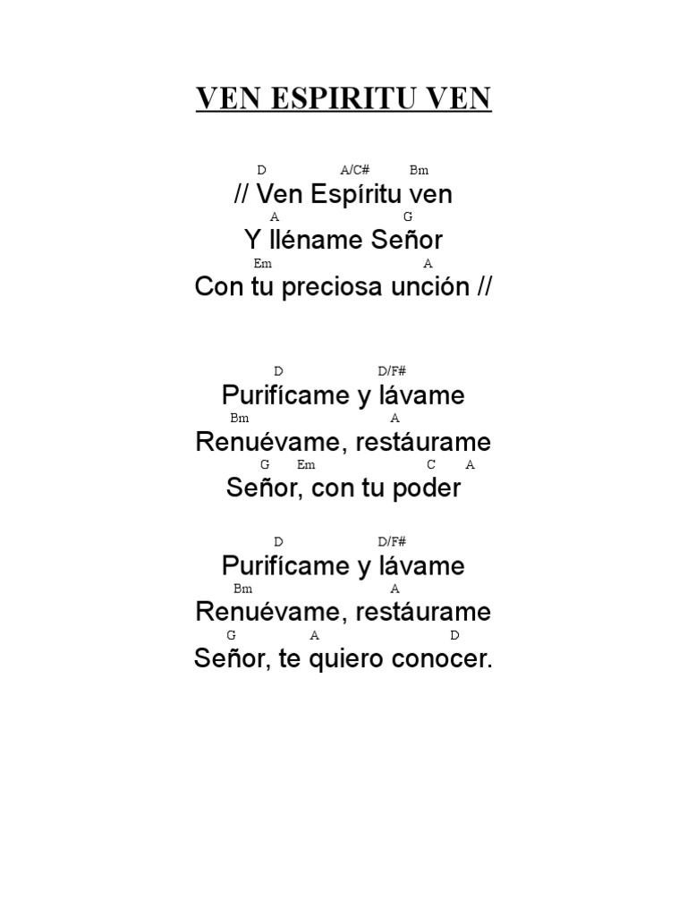 Ven Espiritu Ven | PDF | Poesía