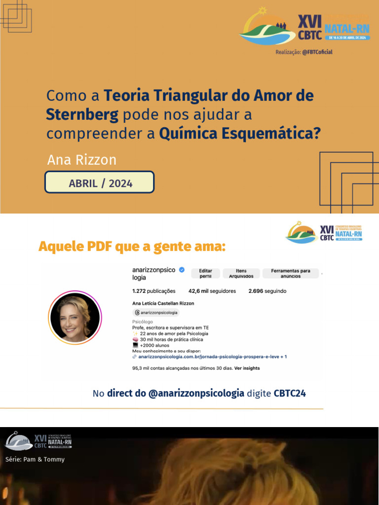 Ana Rizzon CBTC 2024 Teoria Triangular Do Amor de Sternberg e A Quimica Esquematica | PDF | Amor ...