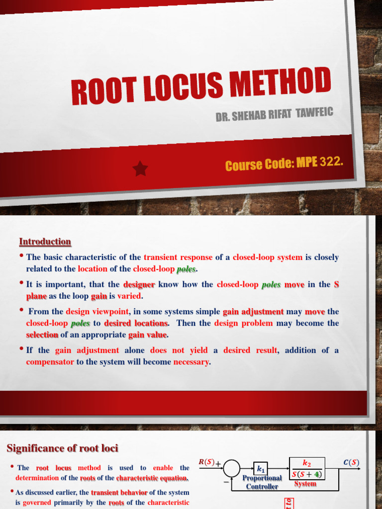 97107-Root Locus Methods | PDF | Control Theory | Mechanics